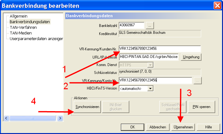 Bankverbindung bearbeiten 2 – VR-Kennung Blog